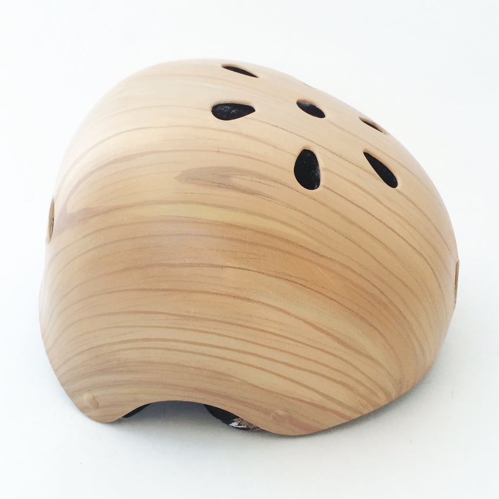 Pine Woodgrain Bike Helmet | Inkwell Helmets